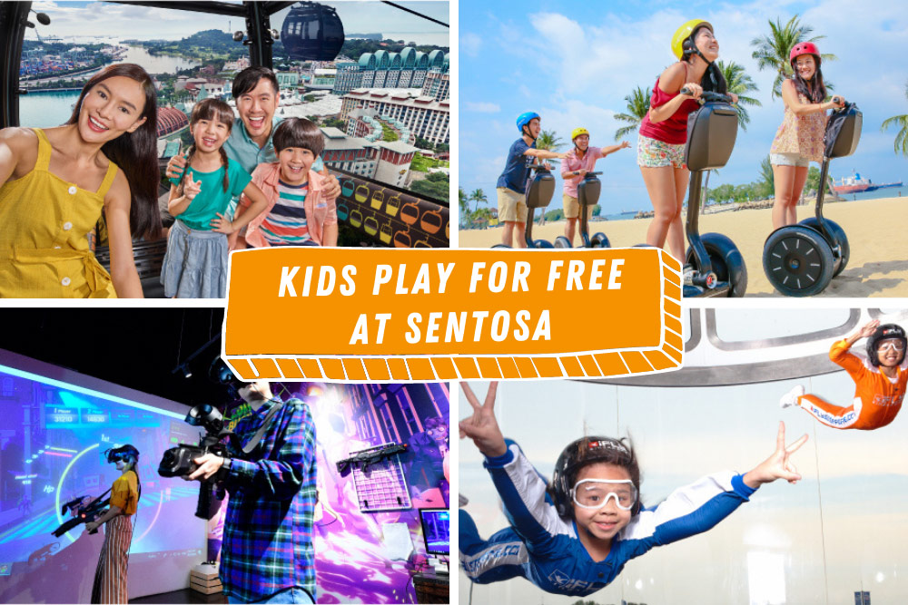 Kids play for free at 8 attractions at Sentosa till 31 March 2021
