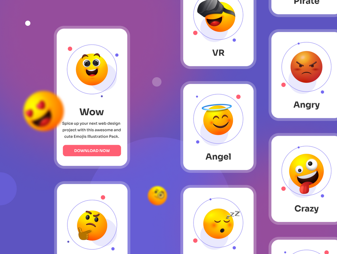 21 Emoji Pack Illustration