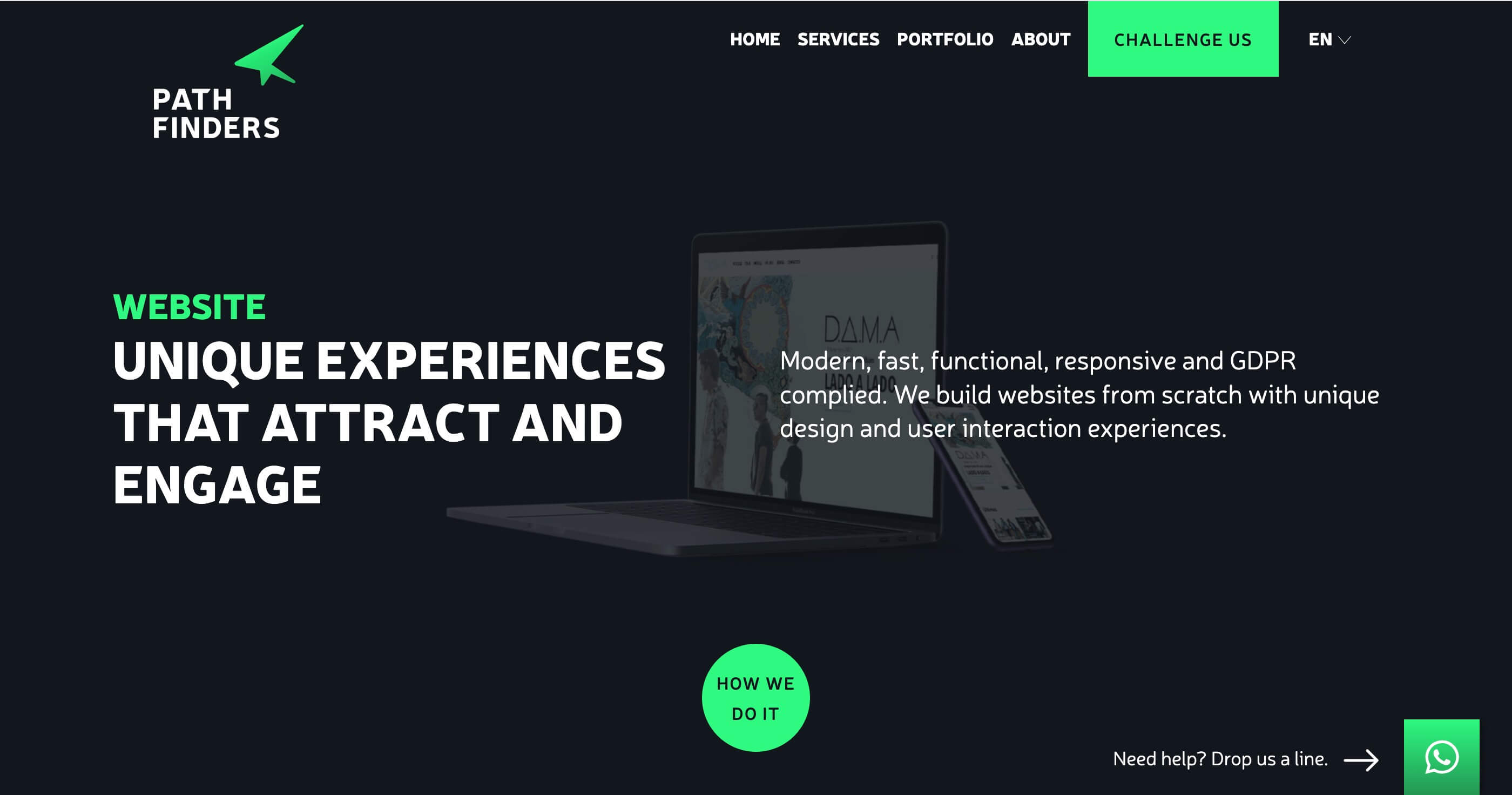 Pathfinders — Website Design and Development process