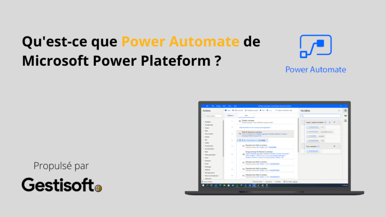 Qu'est-ce que Power Automate de Microsoft Power Plateform ? | Gestisoft