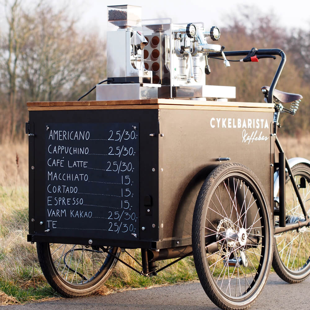 Typer af mobil kaffebar - Kaffecykel, kaffevogn, kaffedisk, m.m.