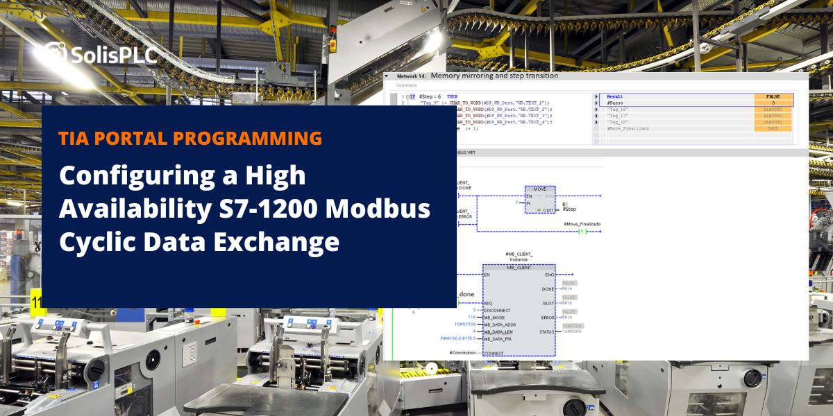 Configuring a High Availability S7-1200 Modbus Cyclic Data Exchange