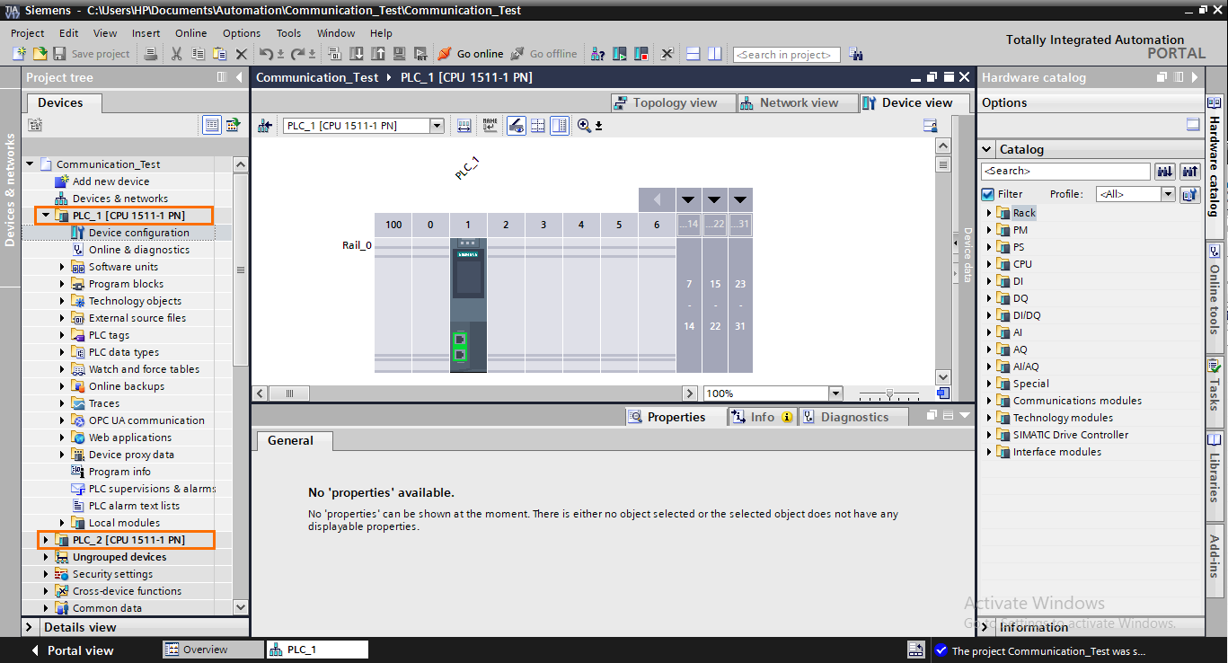 Simulating TCP/IP Communications using PLCSim Advanced