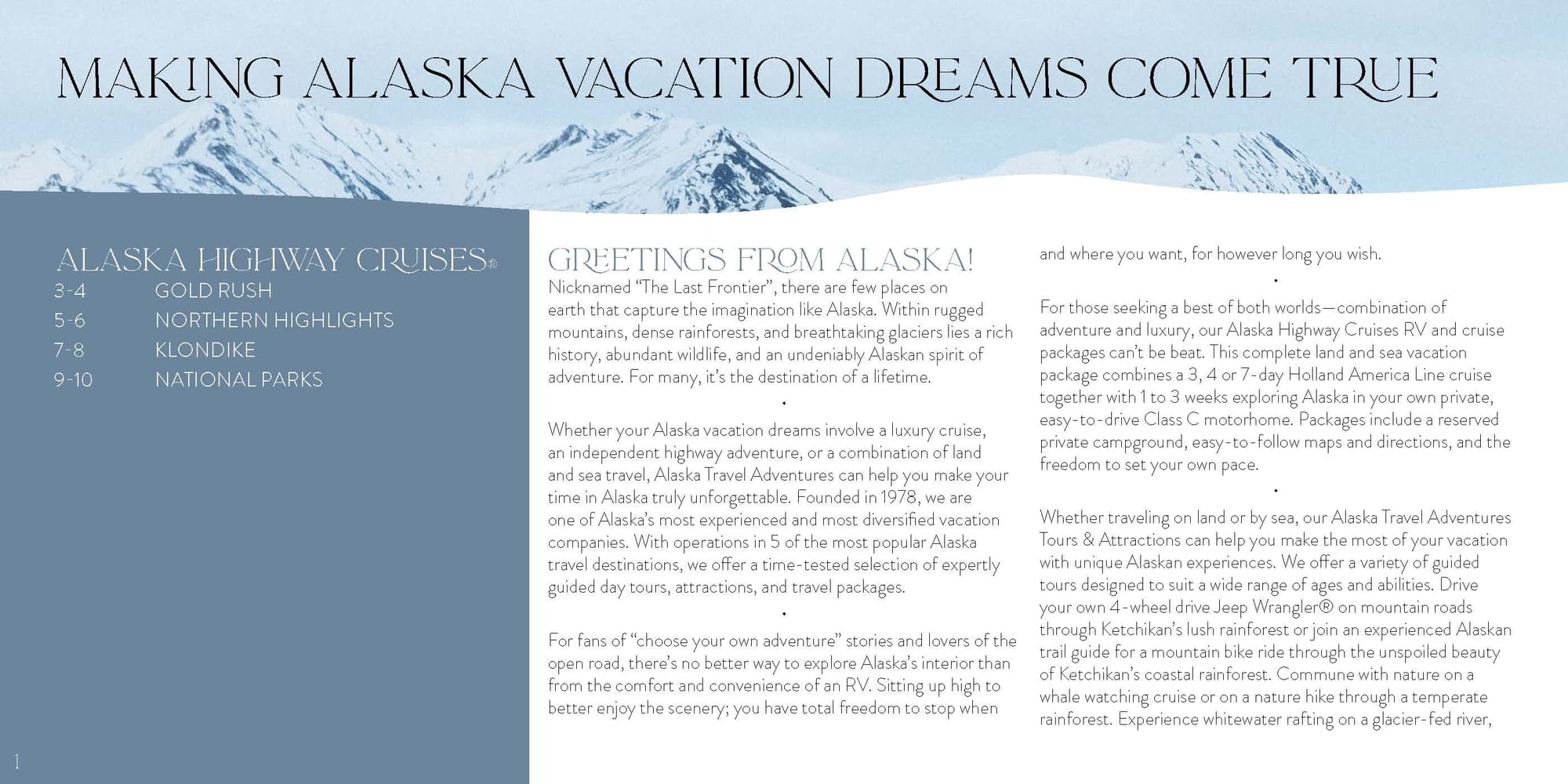 Alaska Brochure