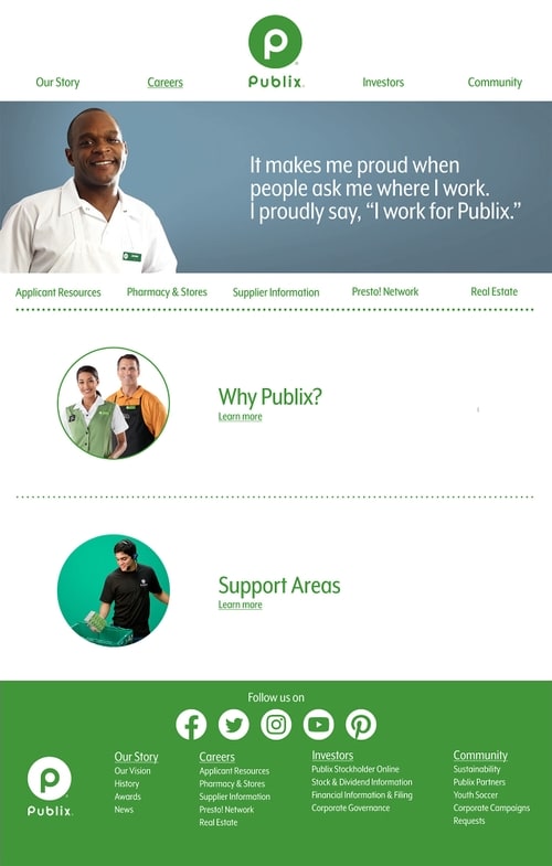 Publix Website Redesign