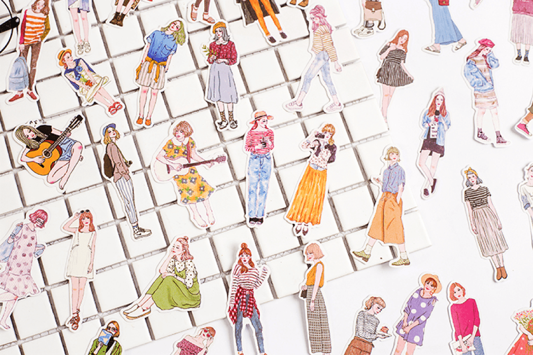 Girl Stickers 100