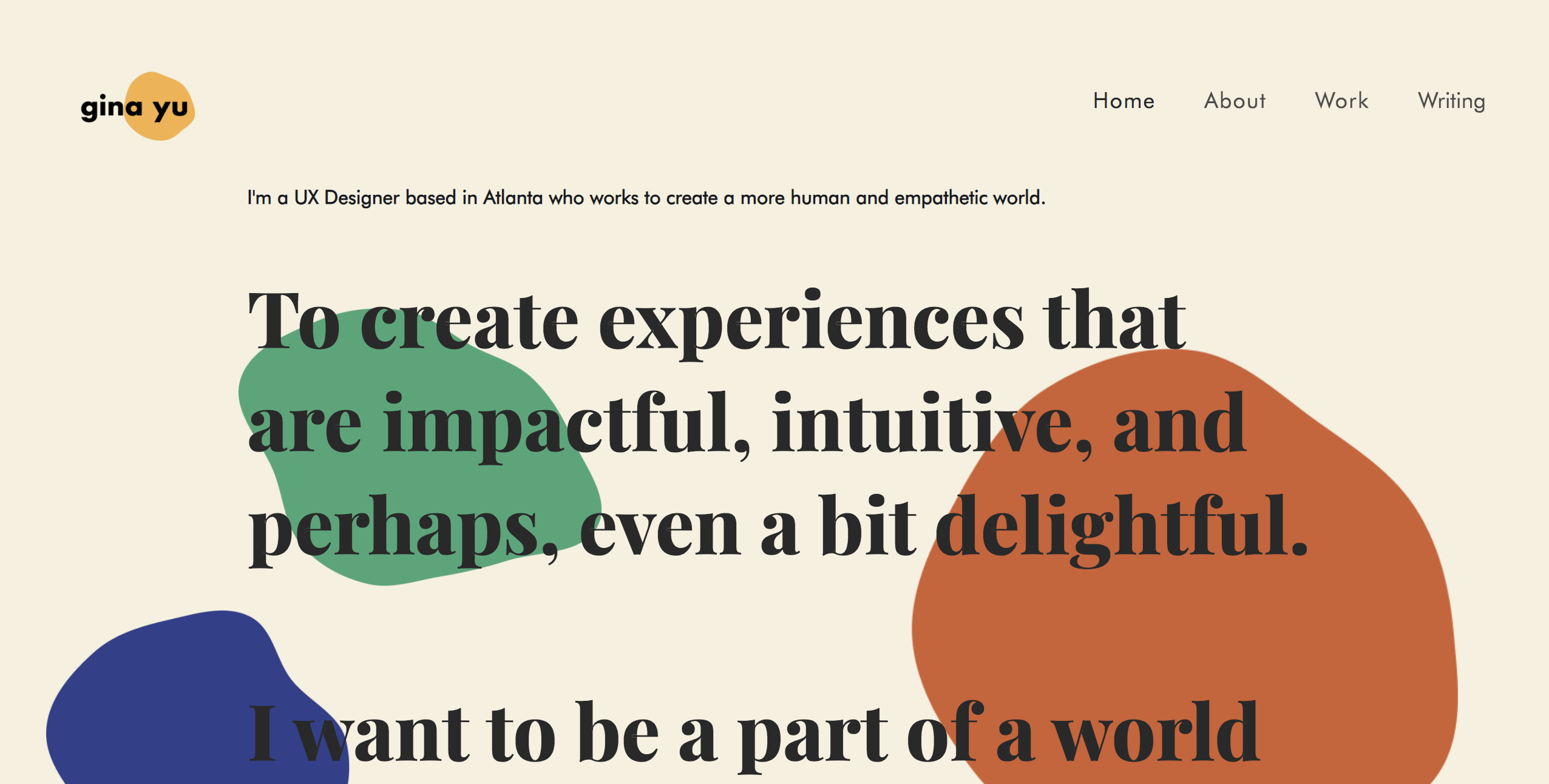 Gina Yu l UX Designer & Writer