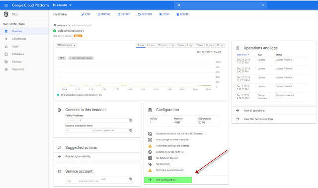Cloud SQL for SQL Server at GCP - Part II
