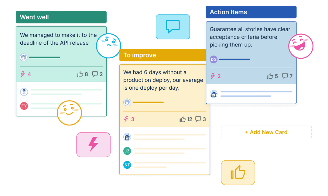 Fun Retro Boards by GoRetro: Free Retrospective Tool Online