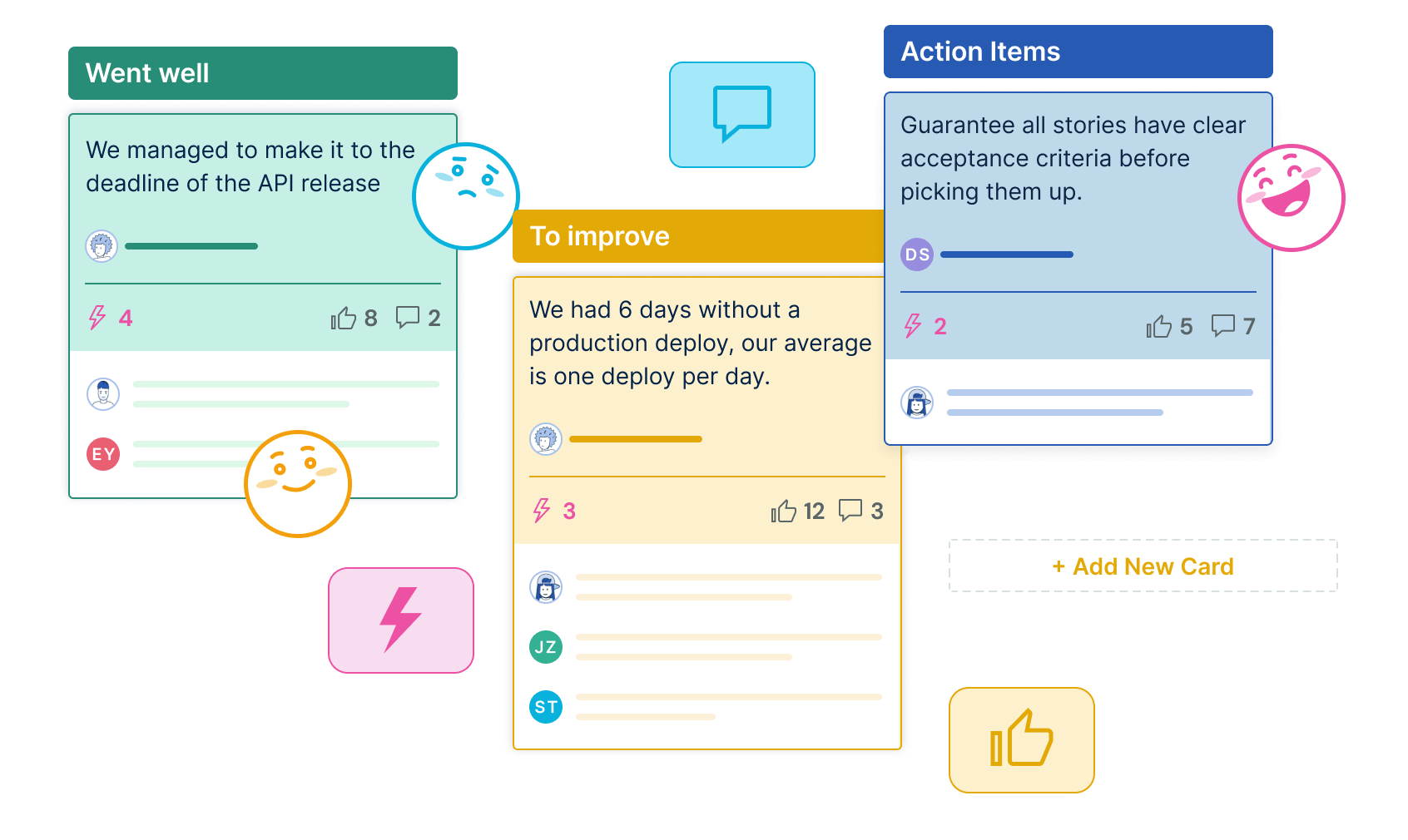 Fun Retro Boards by GoRetro: Free Retrospective Tool Online