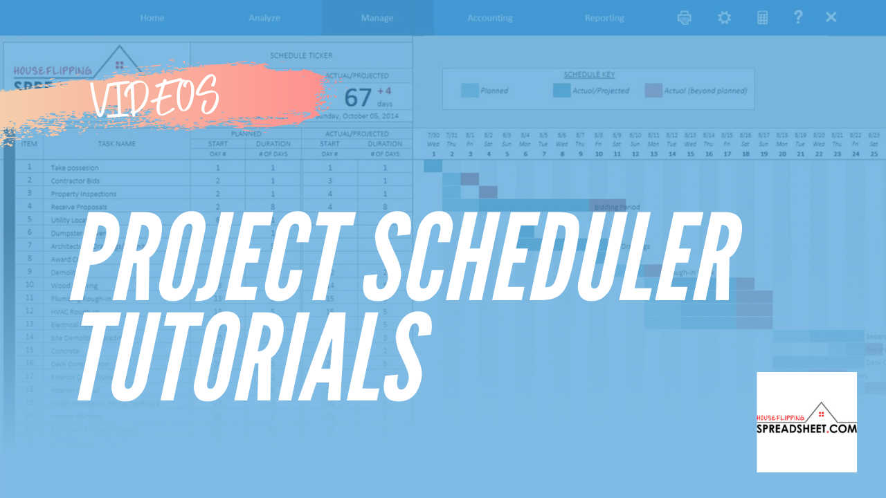 Project Scheduler Tutorials