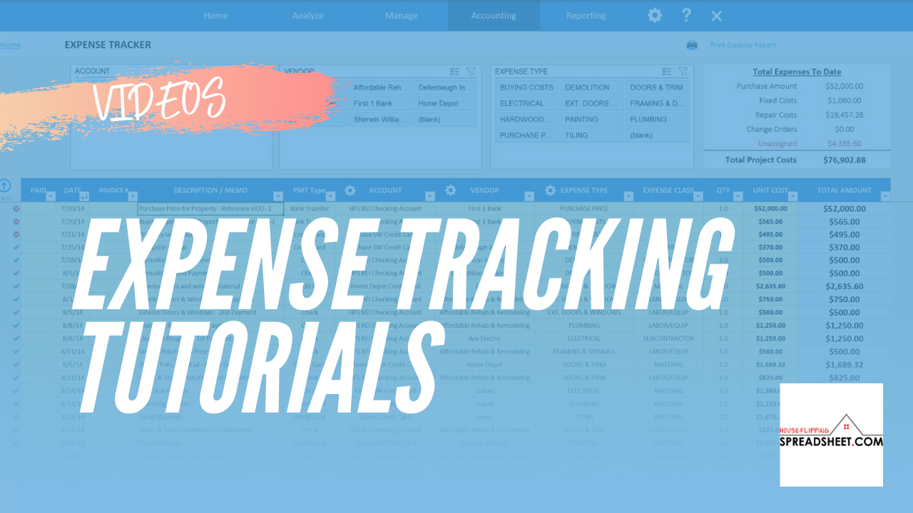 Expense Tracking Tutorials