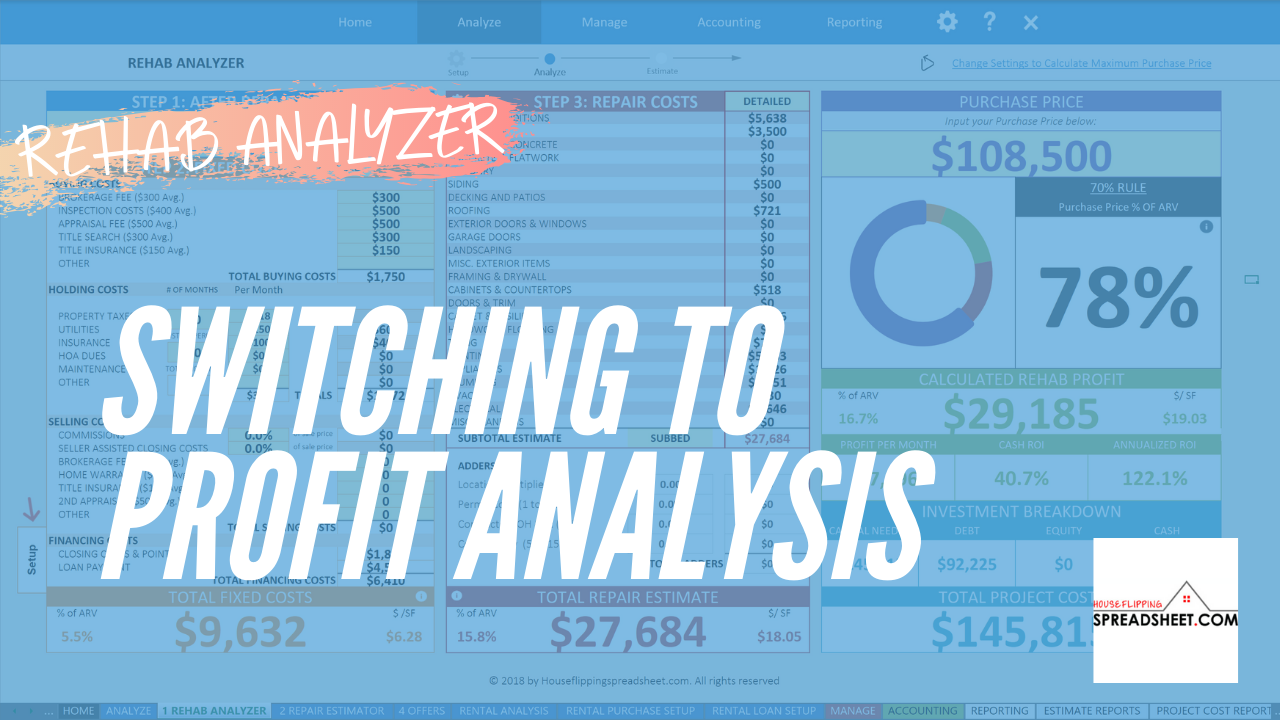 Switching to Profit Analysis