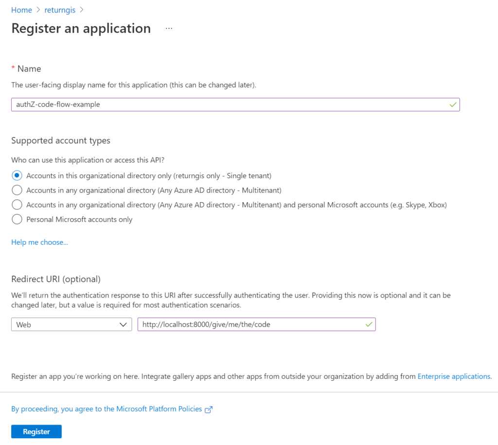 Ejemplo de Authorization Code Flow de OAuth 2.0