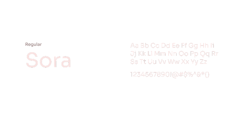 Sora | Font of the Week