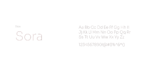 Sora | Font of the Week