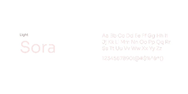 Sora | Font of the Week