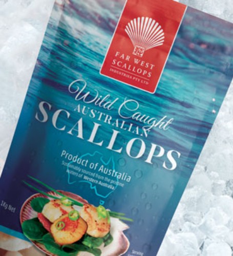 Far West Scallops - Packaging | Flametree Creative