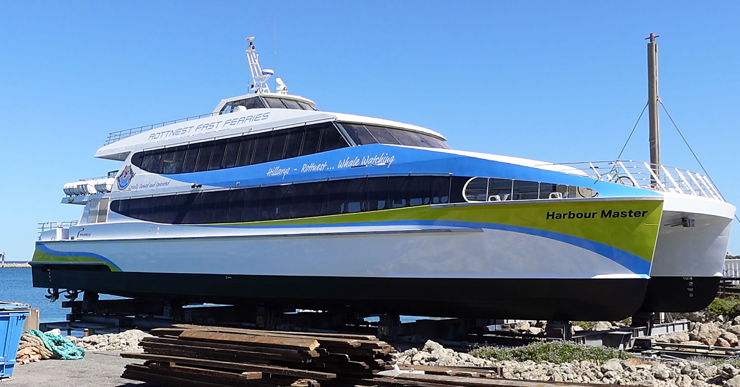 Graphics for Rottnest Fast Ferry, 'Harbourmaster' | Flametree Creative