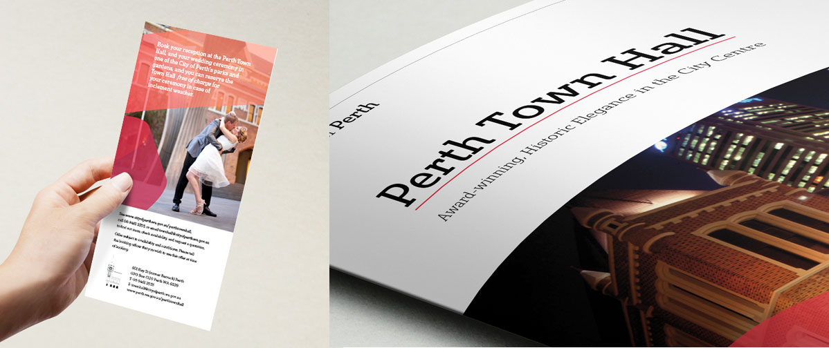 Perth Town Hall marketing materials | Flametree Creative