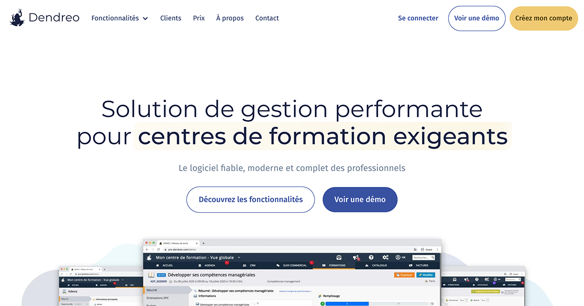 Dendreo | Logiciel de gestion pour centre de formation