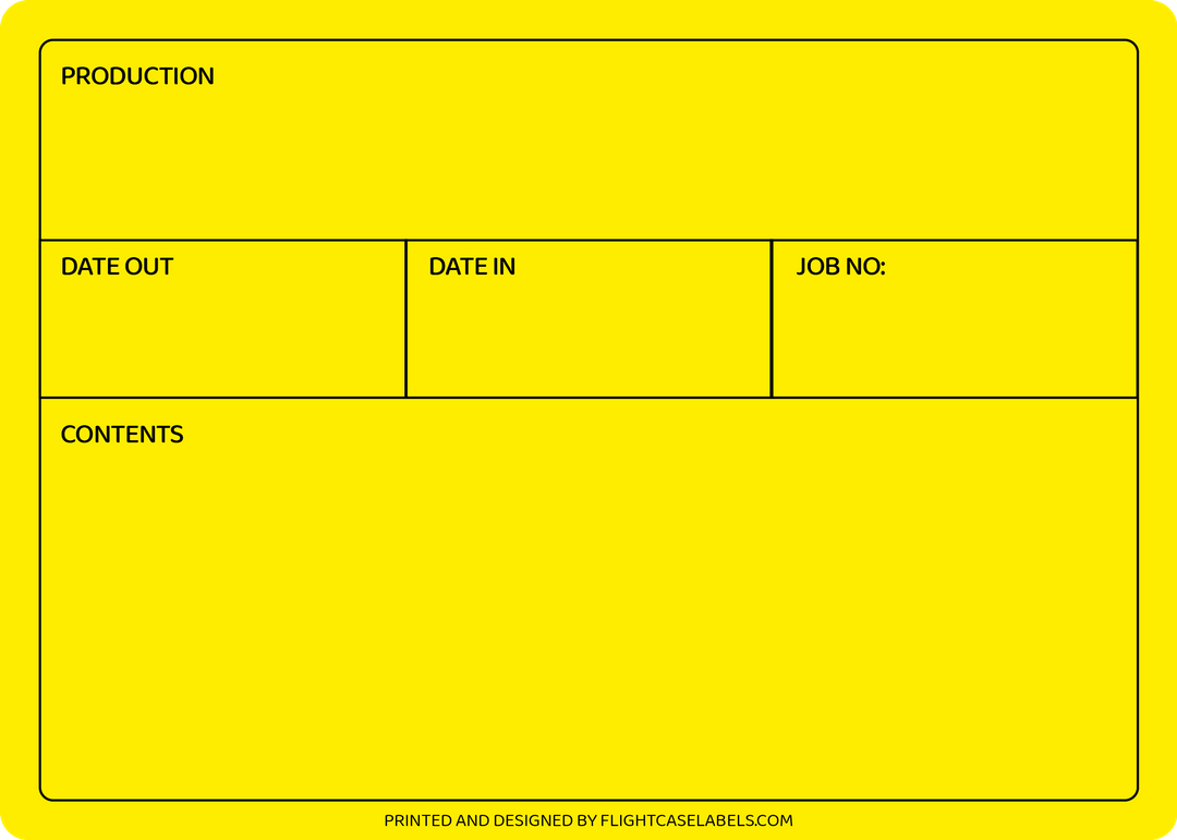 Flight Case Printing | Custom High Quality Event Labels