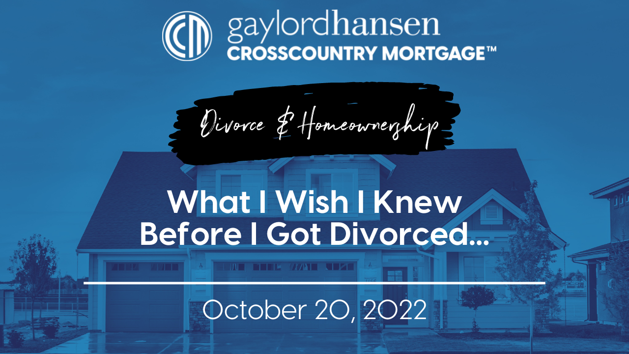 What I Wish I Knew Before I Got Divorced...