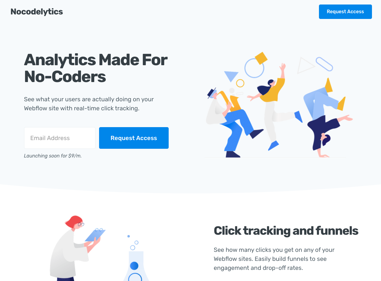 Nocodelytics - Analytics made for no-coders