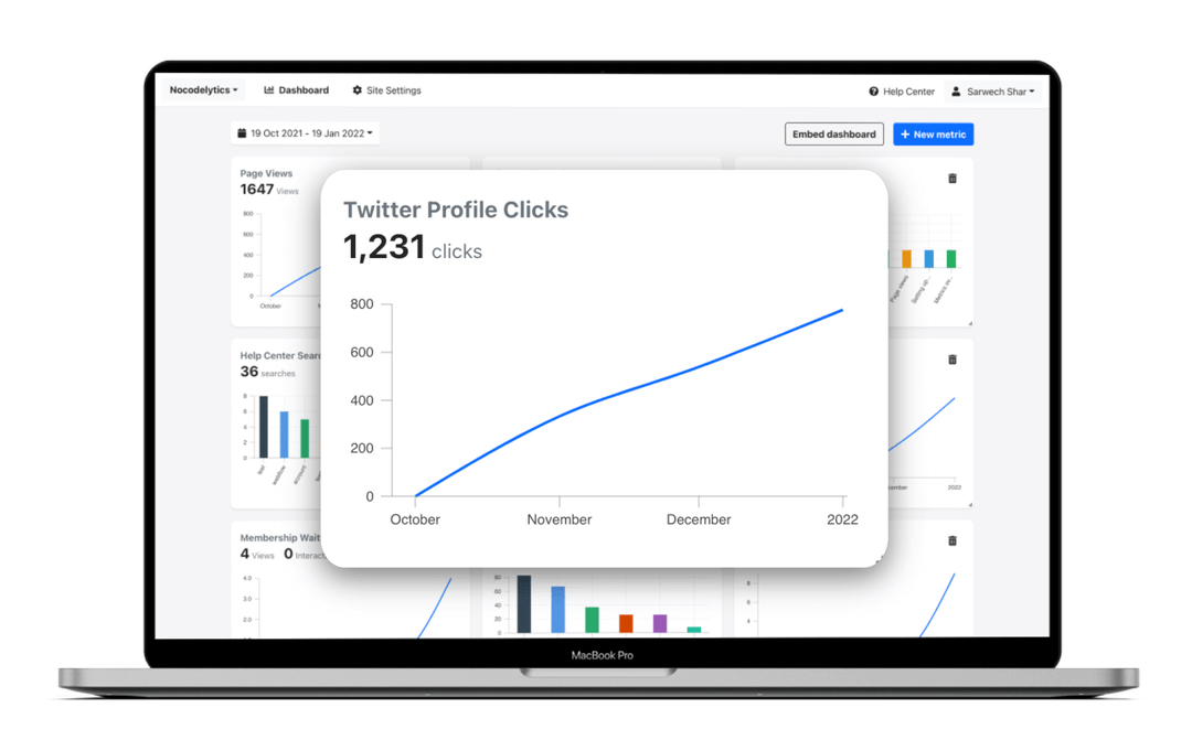 Track link clicks In Webflow - Nocodelytics