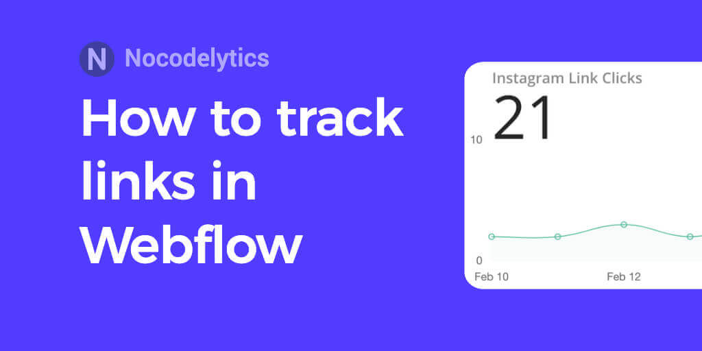 Track link clicks In Webflow - Nocodelytics
