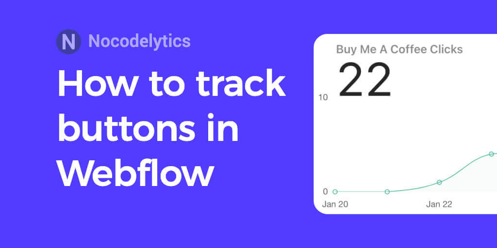 Track button clicks in Webflow - Nocodelytics