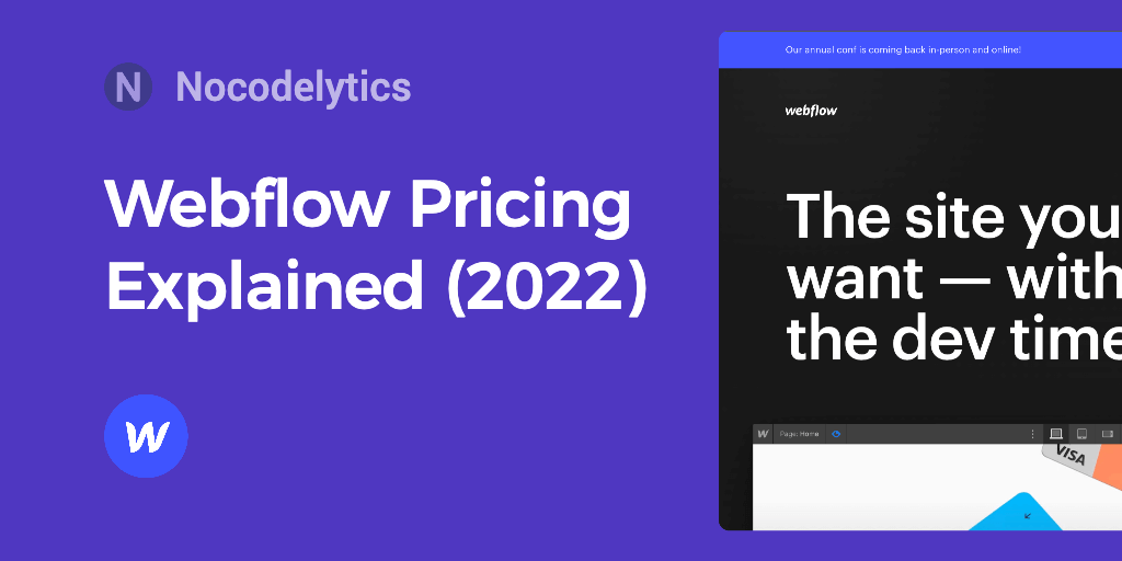 Webflow pricing changes explained [as of October 2022] - Nocodelytics