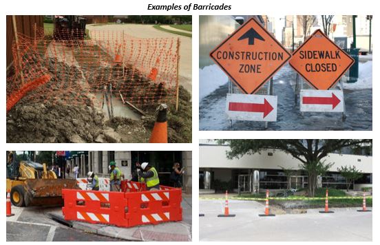Barricades are an Important Component of Work Area Safety