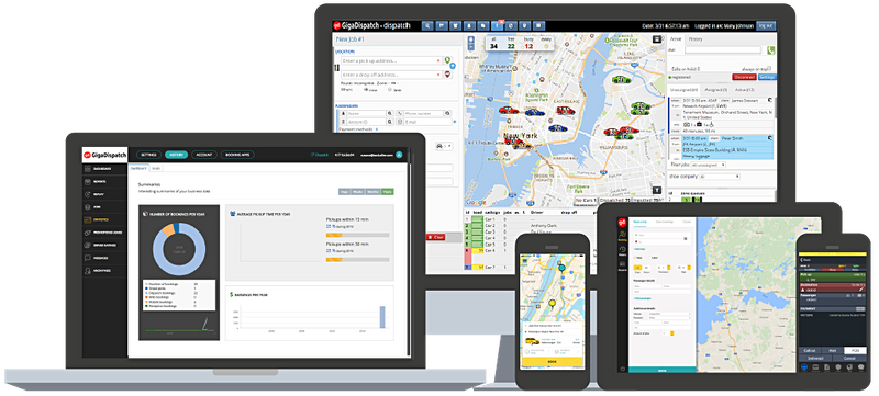 GigaDispatch - free taxi dispatch software