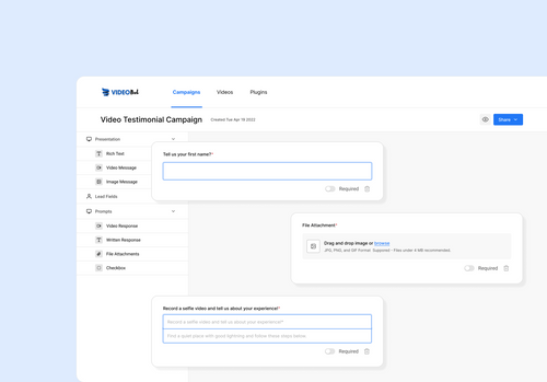 VideoPeel™ is the Customer Video Feedback Platform
