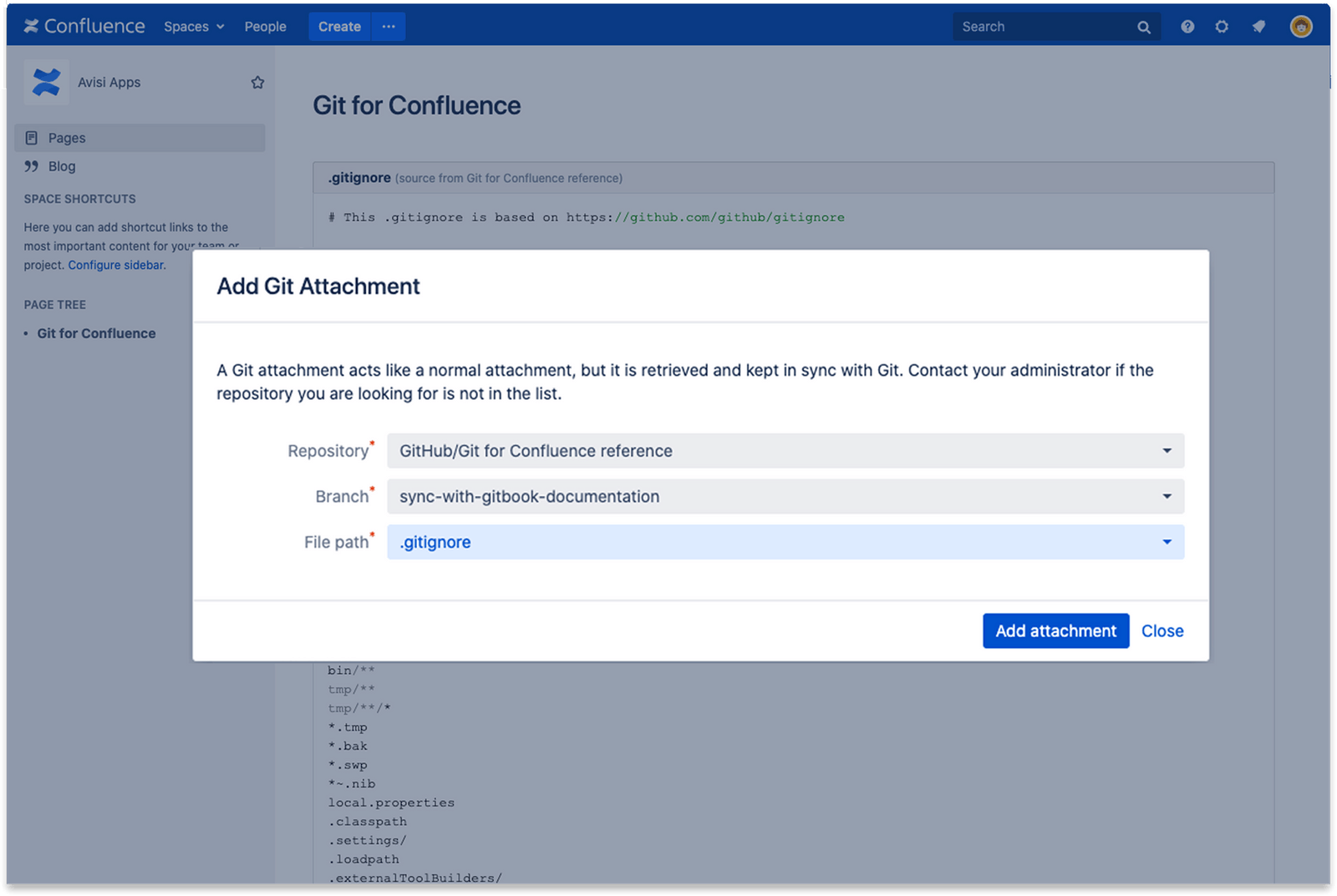 Git for Confluence