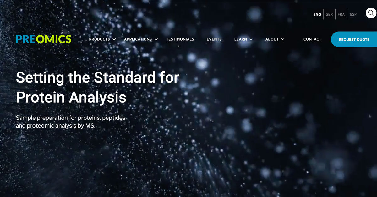 PreOmics - peptide & protein sample preparation for LC-MS