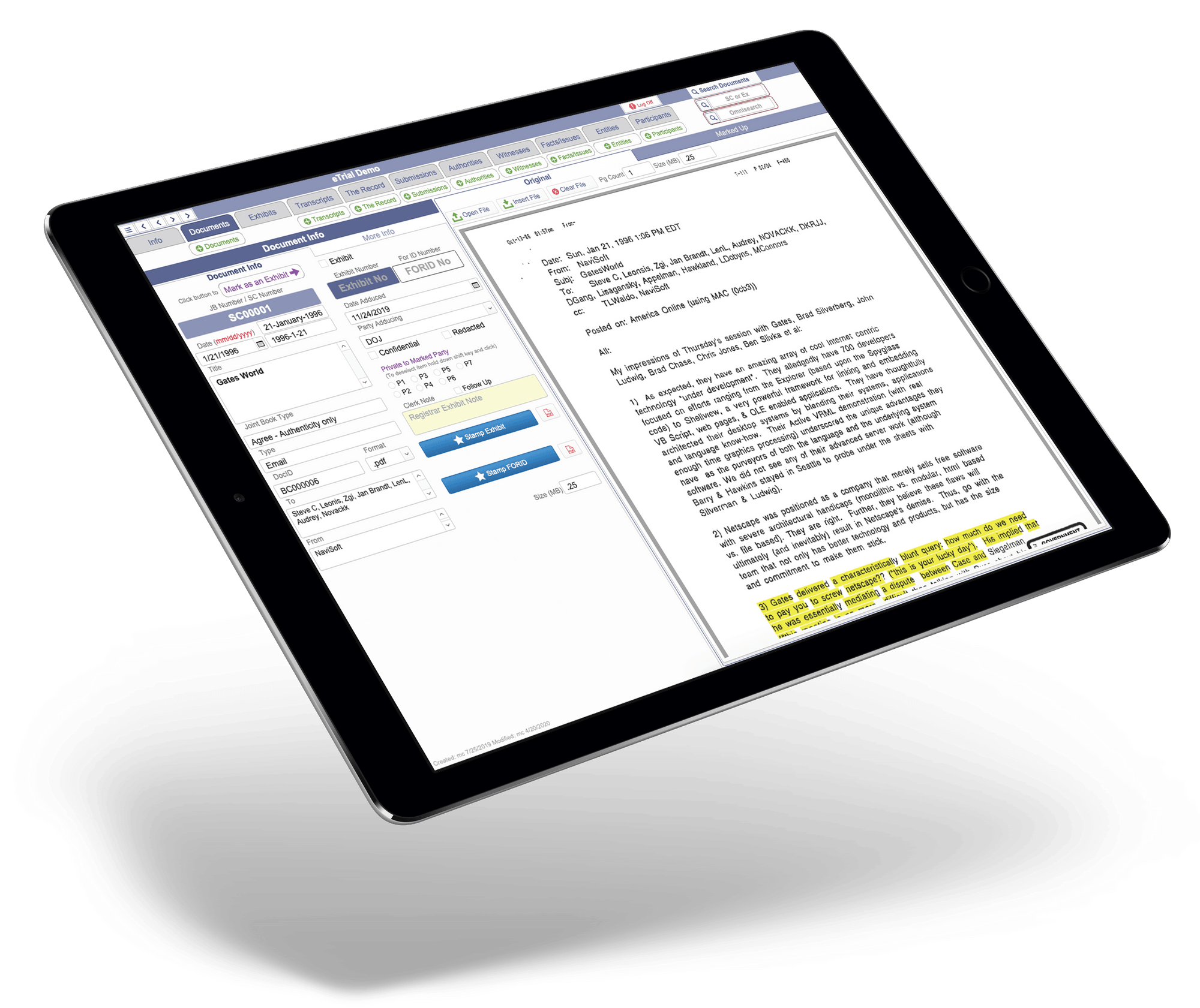 eCourt software in British Columbia - eTrialToolkit