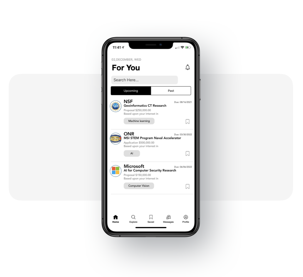 Taba App - Custom Funding Opportunities for Engineering Faculty