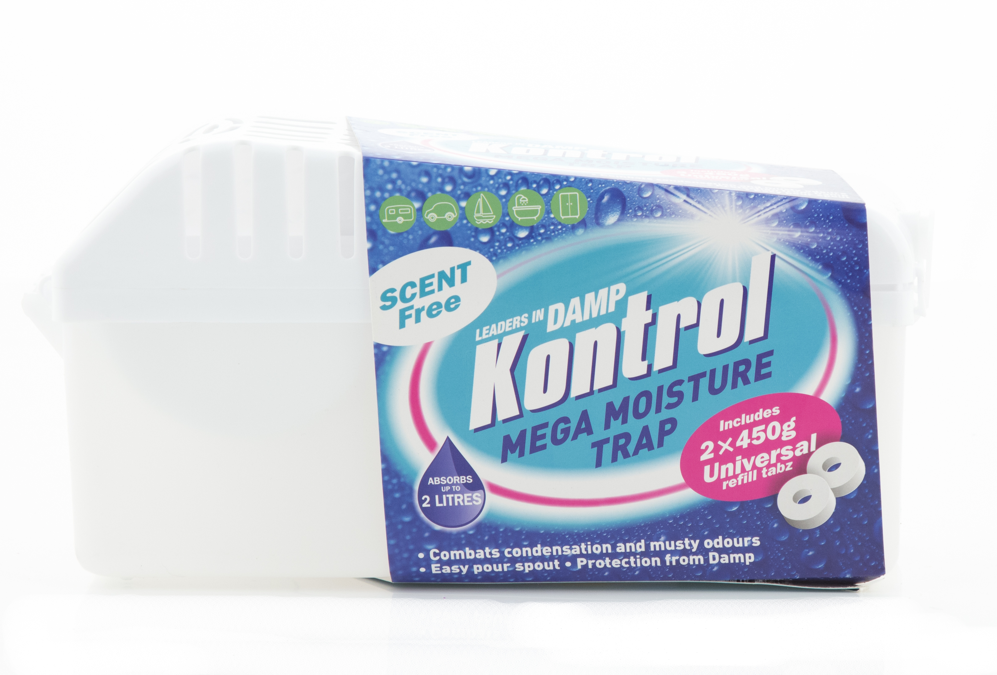 Mega Moisture Trap - Scent Free - 2 Litre Capacity