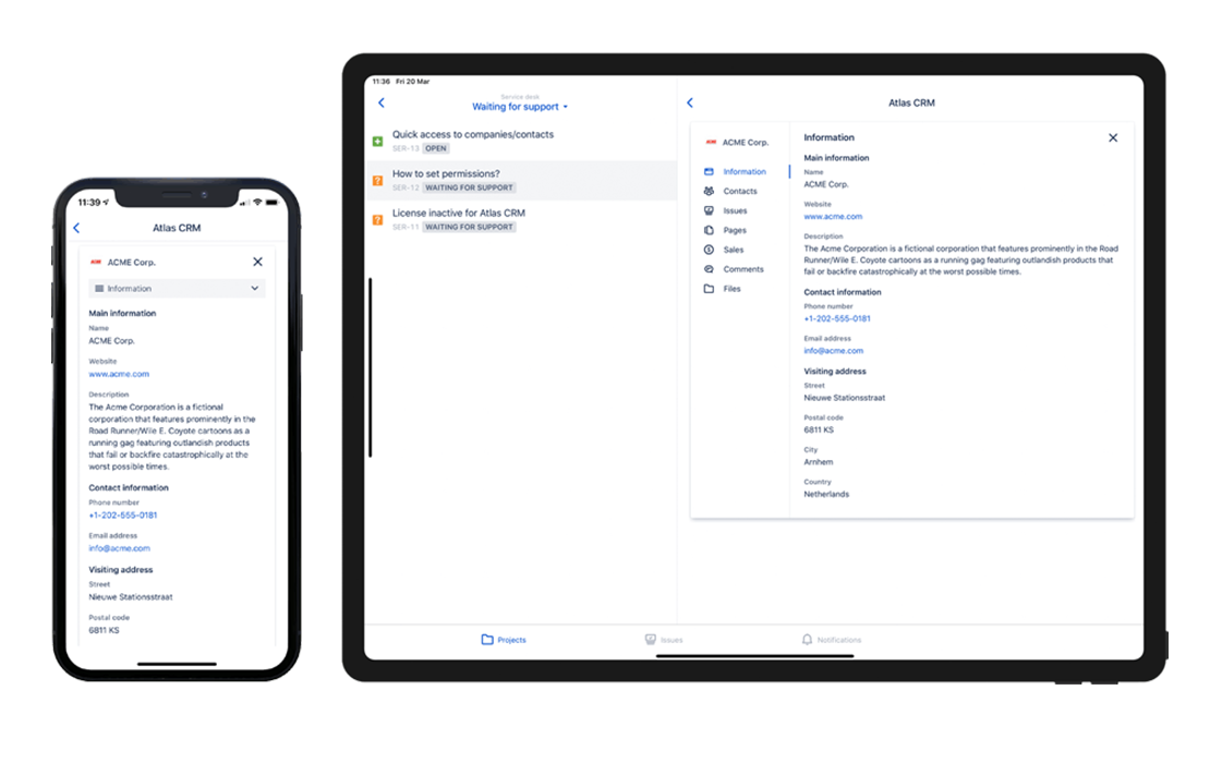 Access Atlas CRM anytime, anywhere with Jira Cloud