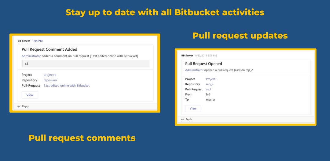 Move Work Forward | Microsoft Teams Bitbucket Connector