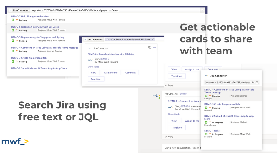 Move Work Forward | Microsoft Teams Jira Connector Move Work Forward | Microsoft Teams Jira Connector