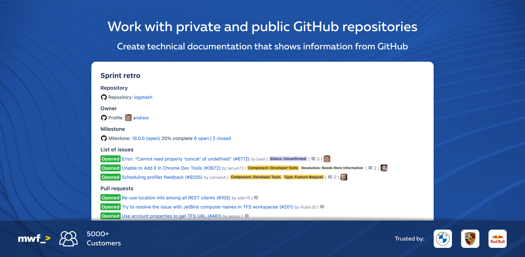 Move Work Forward | GitHub links for Confluence