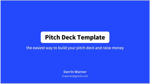 Title Slide | Pitch Deck Template Viewer BaseTemplates