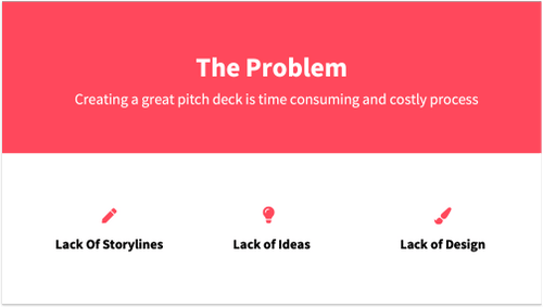 Problem Slide | Pitch Deck Template Viewer