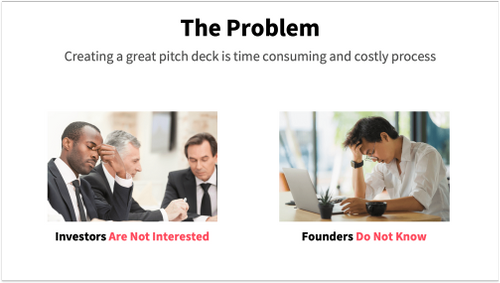 Problem Slide | Pitch Deck Template Viewer