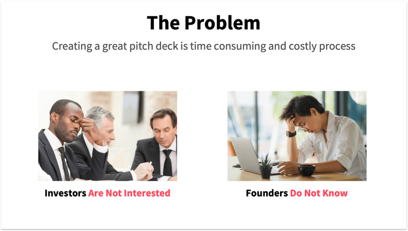 Problem Slide | Pitch Deck Template Viewer