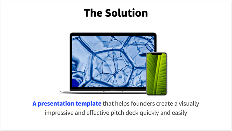 Solution Slide | Pitch Deck Template Viewer BaseTemplates