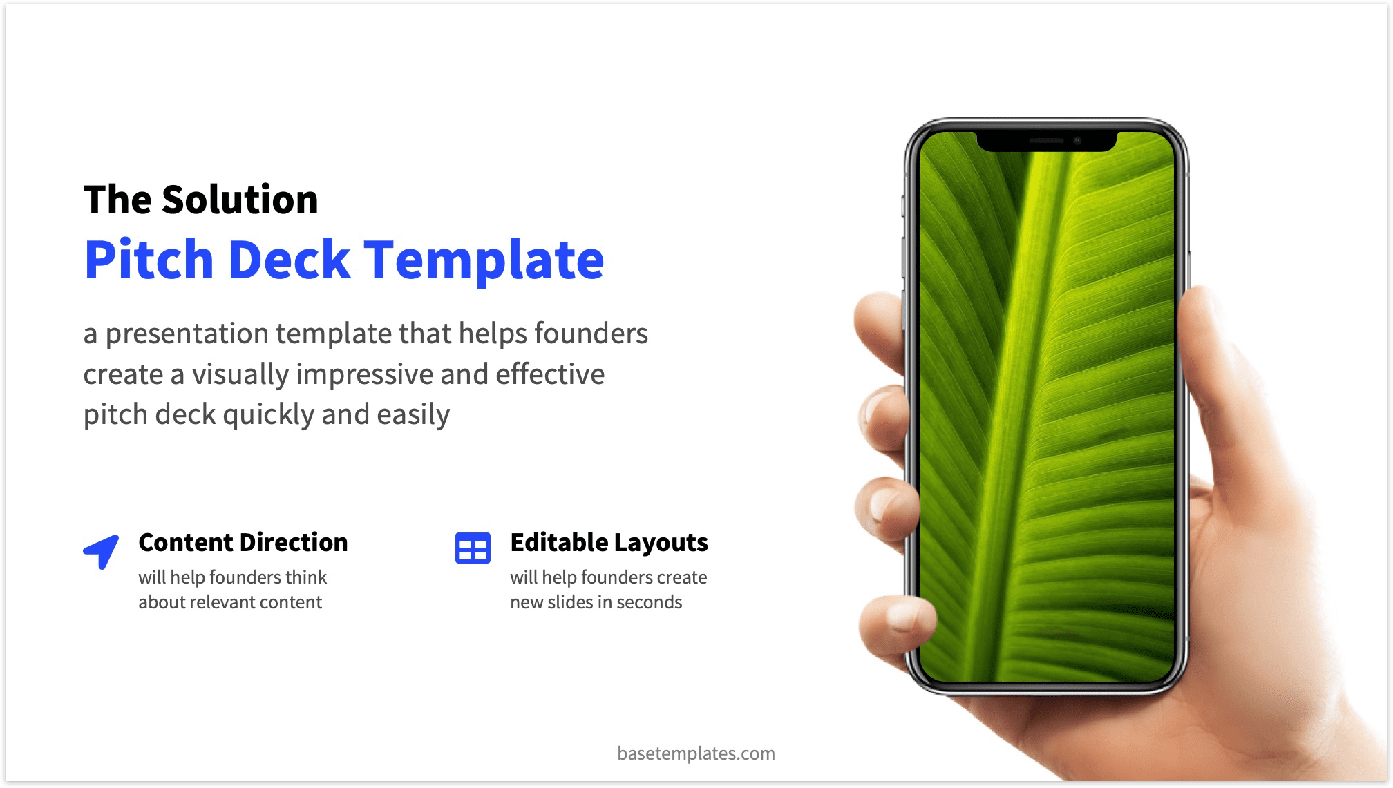 Solution Slide | Pitch Deck Template Viewer BaseTemplates